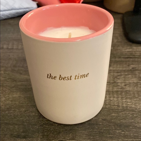 kate spade | Accents | Kate Spade X Target Pink And White Candle The ...